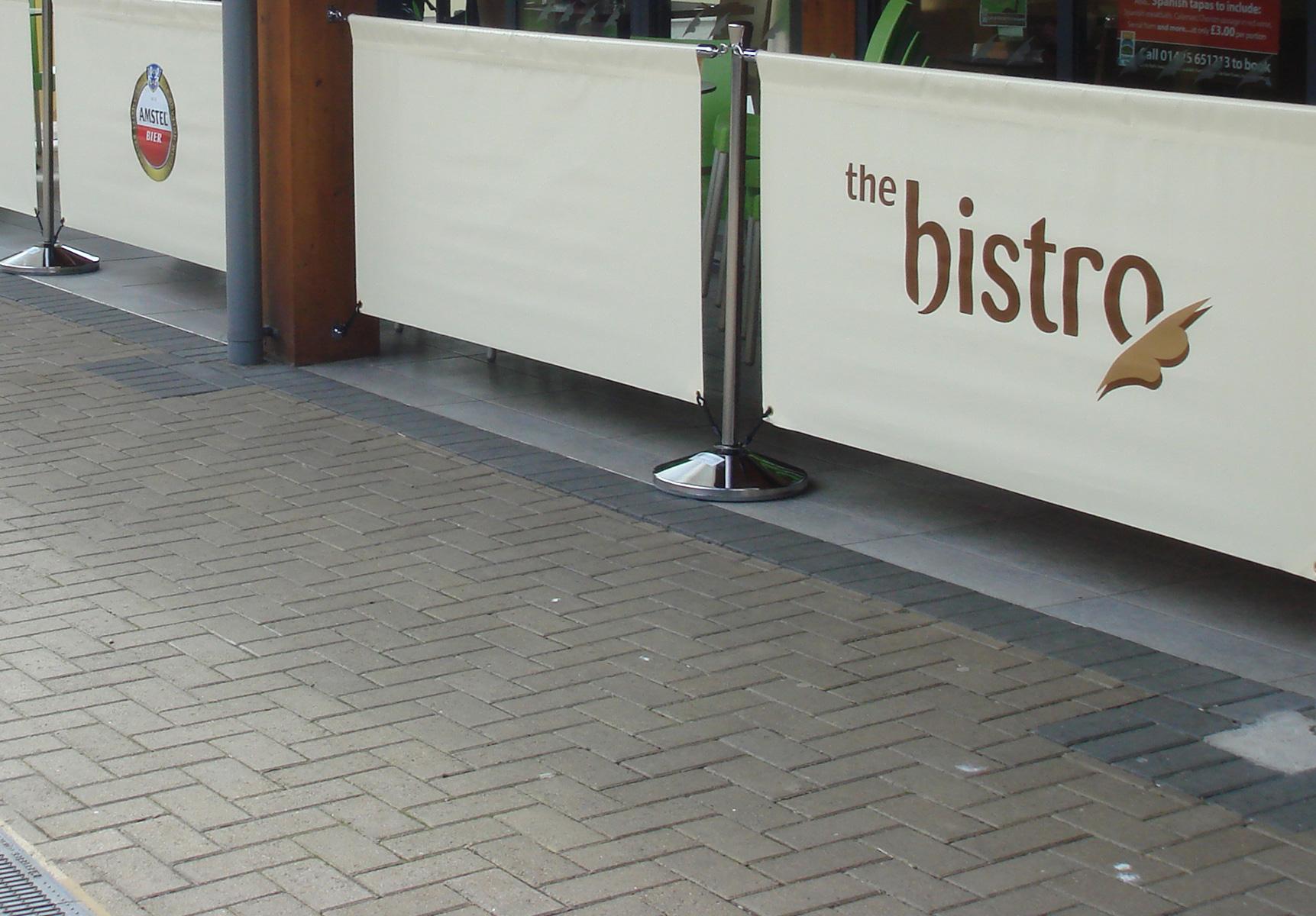 Café, Pub and Restaurants Promotional Barriers - Broadview